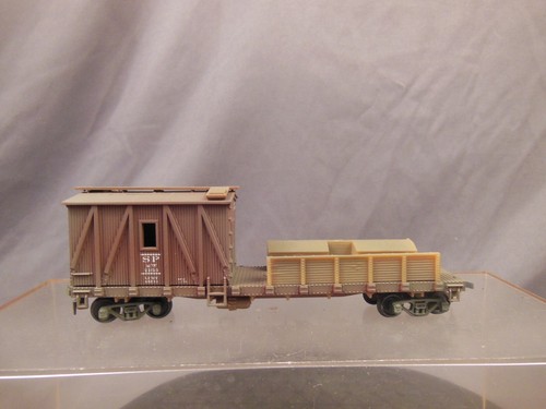 HO SCALE SOUTHERN PACIFIC MOW BOOM TENDER WEATHERED | eBay