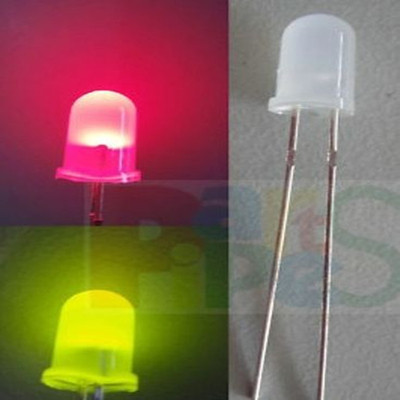 10x 3mm Bi-Color Changing Bi-Polar Red/Green Led,RGFs | eBay