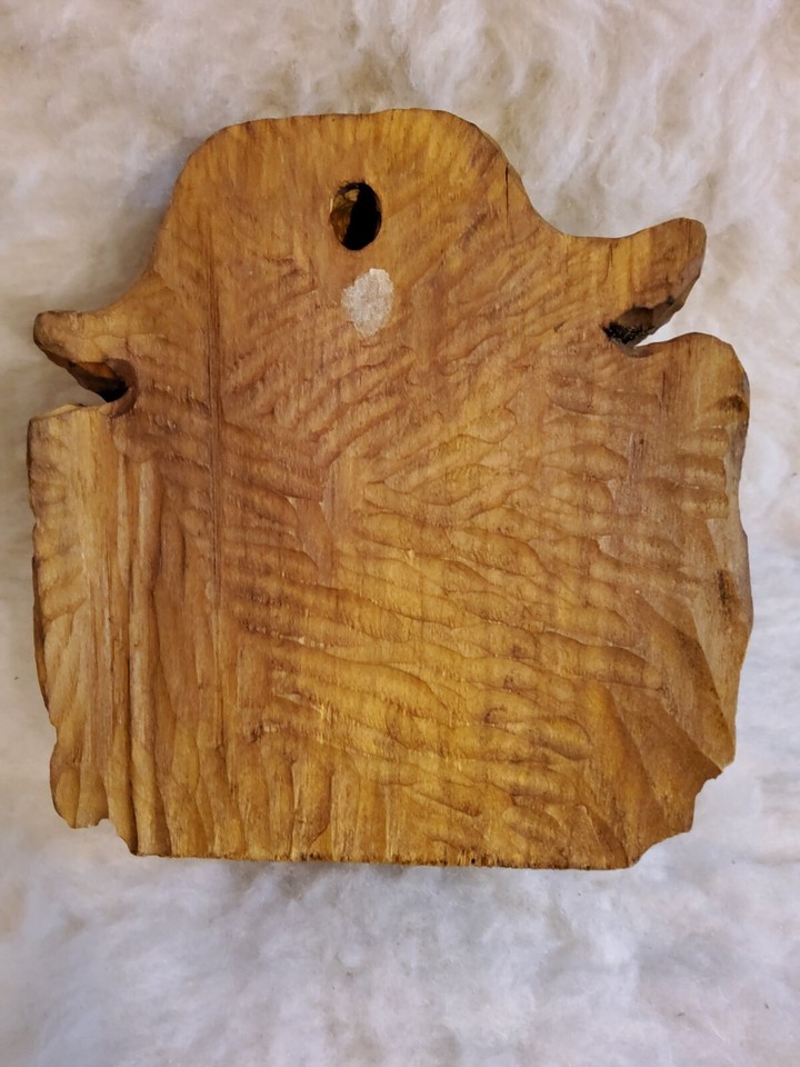 VTG Carved Spirit Tree face Wooden beard Old man pipe folk art German ...