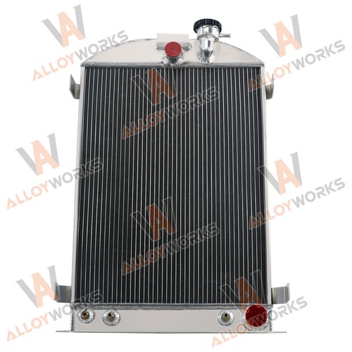 4 Row Aluminum Radiator For 1933 1934 1935 Ford MODEL A Hot Rod Chevy 3 ...