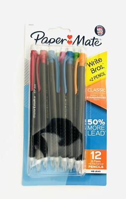 Paper Mate Write Bros. Classic Mechanical Pencils, 0.7mm, HB #2 lead ...