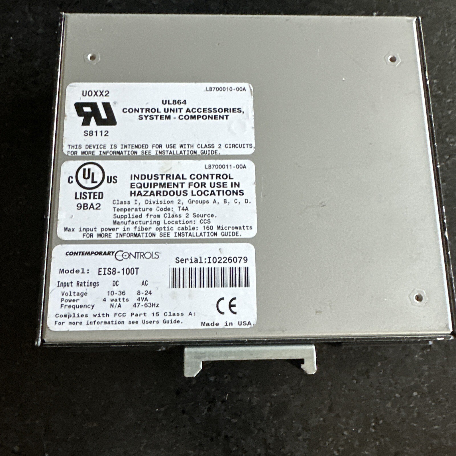 CONTEMPORARY CONTROLS EIS8-100T / EIS8100T | eBay