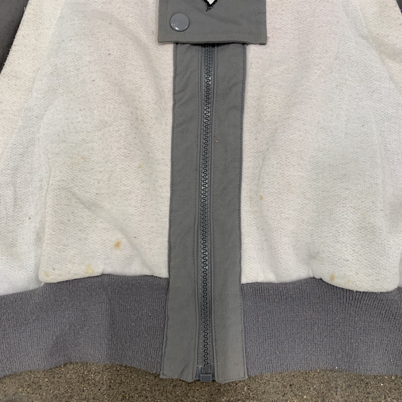 Rare Vintage Gray Tag 80s 90s Colorblock Sweatshirt Z… - Gem