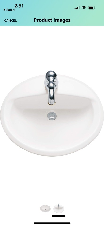 American Standard 0475.047 White Aqualyn 20-3/8" Drop In Porcelain ...