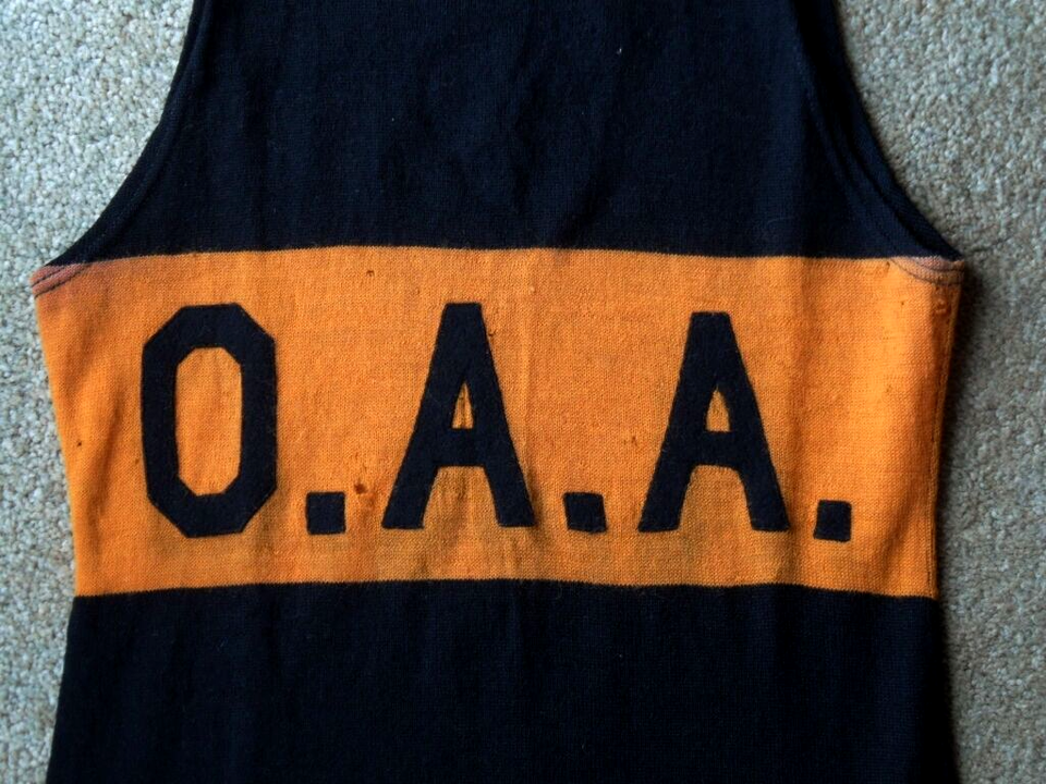 orig. 1930-40's AG Spalding OAA OKLAHOMA STATE COWBOYS Athletics WOOLEN ...