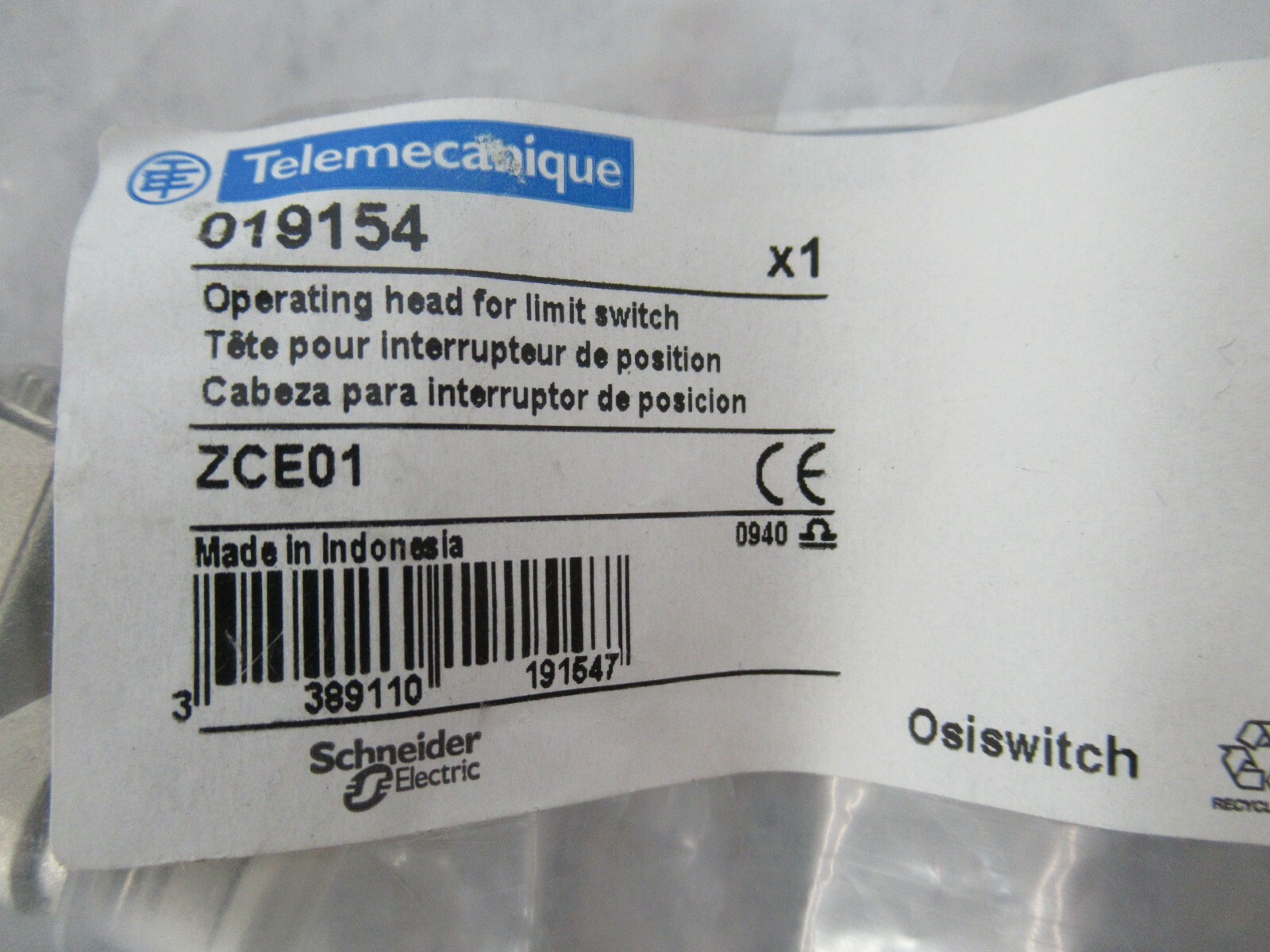 4x Telemecanique 01954 Position Switch ZCE01 Unused | eBay