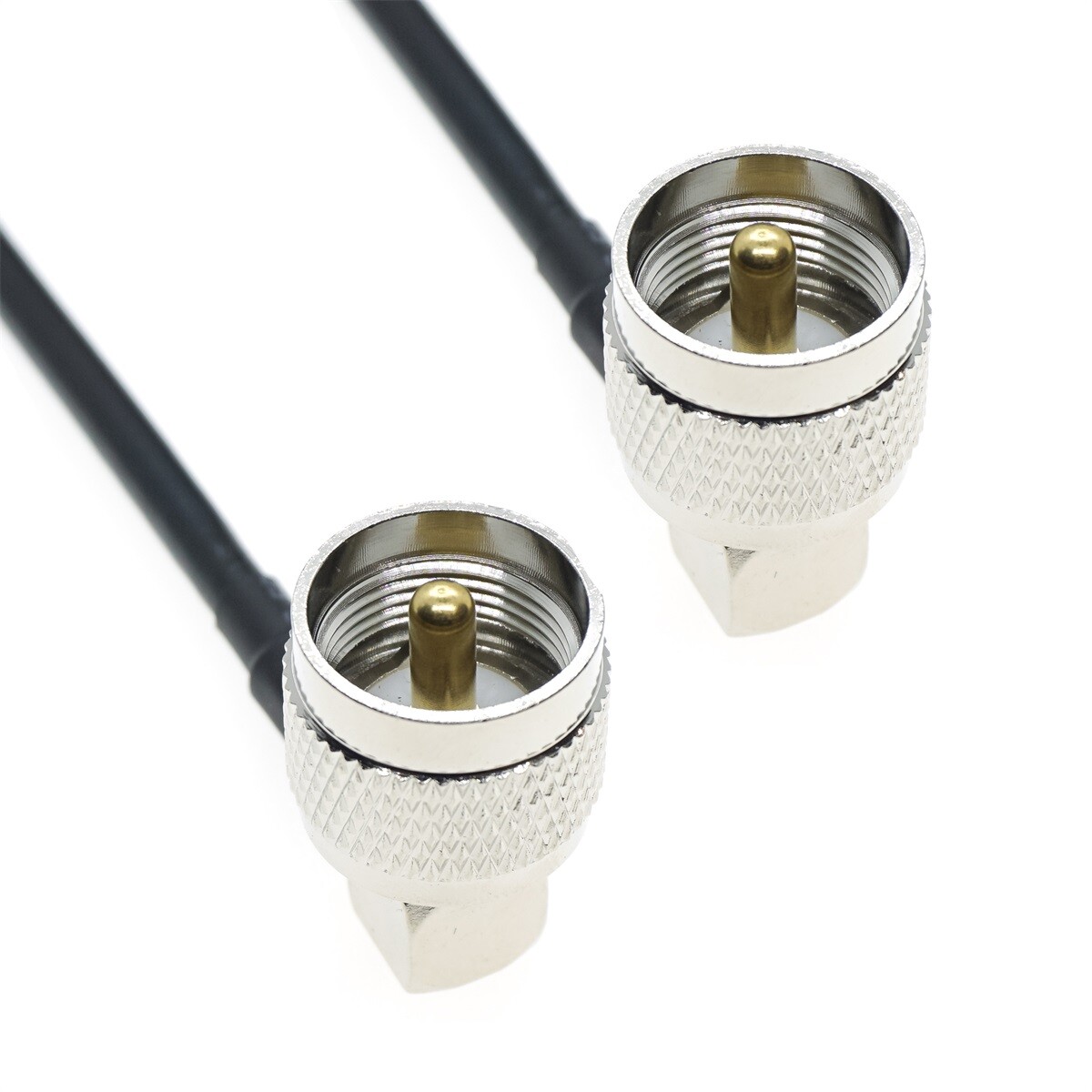 RG58 UHF to UHF Male Female PL259 SO239 Crimp Lot RF Coax Jumper Cable ...