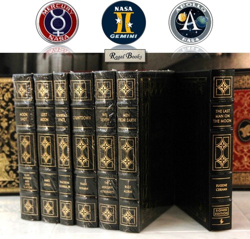 ASTRONAUT LIBRARY COMPLETE 6 VOL + EXTRA BOOK- Easton Press🖋SIGNED🖋MOST ...