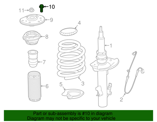 Genuine Land-Rover Strut Mount Bolt LR008026 | eBay