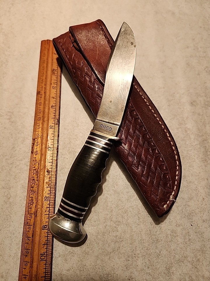 Remington RH 50 Fixed Blade Knife And Sheath | eBay