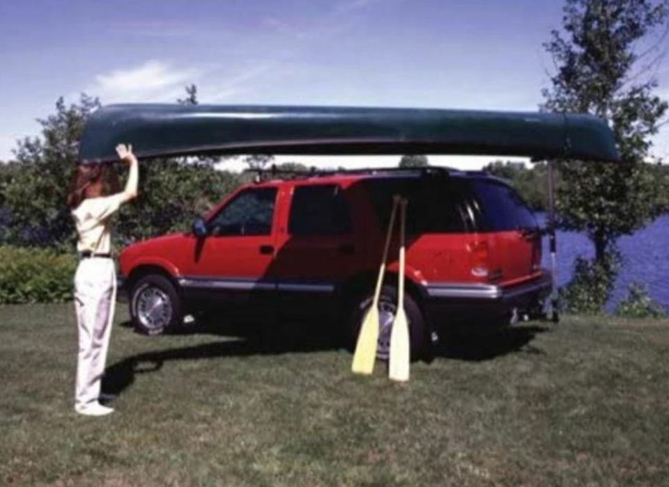 Canoe Loader Rear Steel Hitch Mount Kayak Car Truck SUV One Person Roof ...