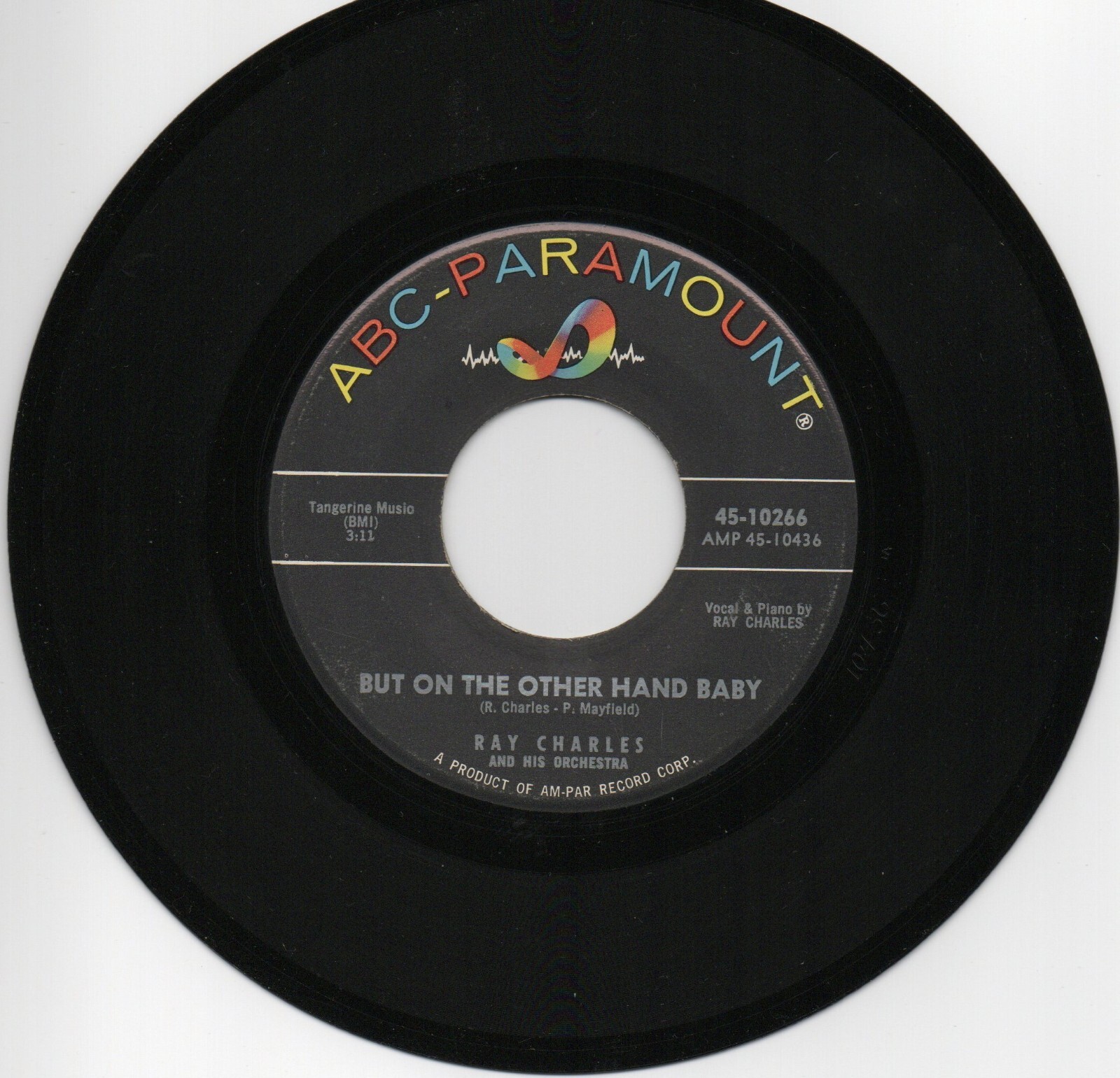 45rpm ABC PARAMOUNT RAY CHARLES Two VG+ Records | eBay