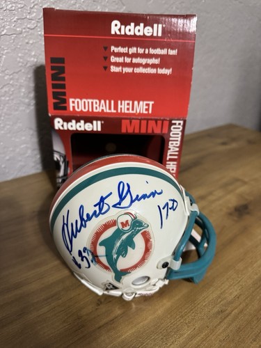 Hubert Ginn Autographed Miami Dolphins 1972 Mini Helmet Signed 17-0 | eBay