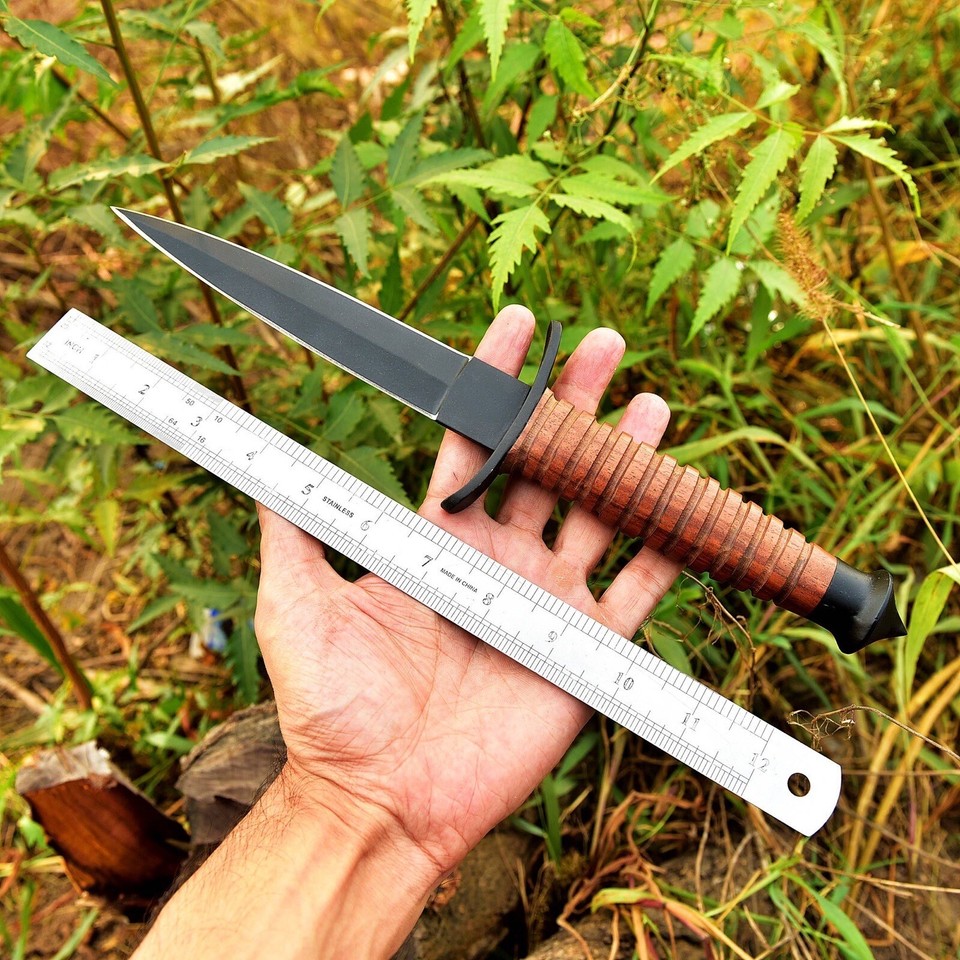 Vintage V-42 Dagger US Special Forces WWII Fixed Knife Double Edged ...