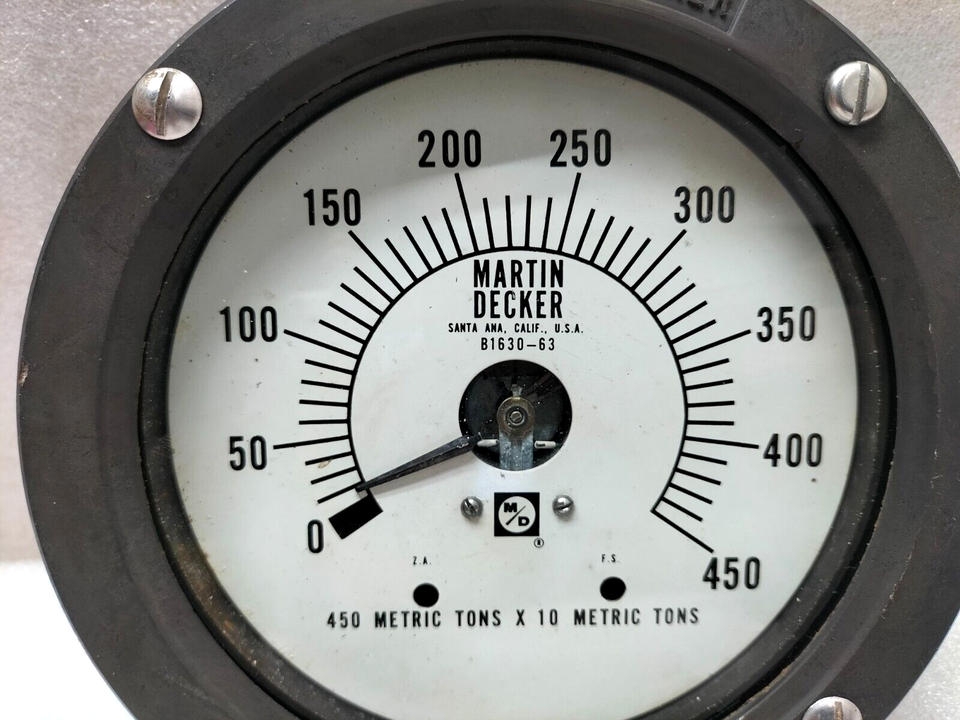MARTIN-DECKER B1630-63 WEIGHT INDICATOR GUAGE | eBay