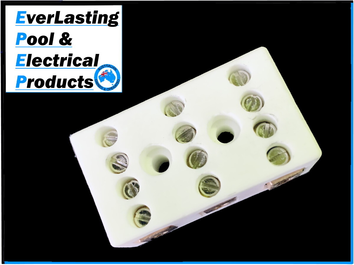 3 Way High Temp Porcelain Ceramic Terminal Block AC 240v 600V 50A shunt ...