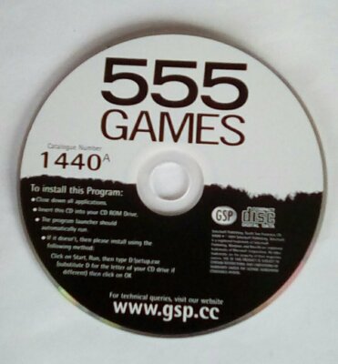 *DISK ONLY* 555 Games Game Compilation PC 1440a | eBay UK