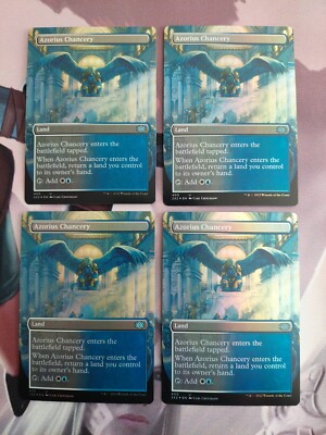 Azorious Chancery BORDERLESS FOIL 4x *$10 Off Every $35 Sale!* Magic ...