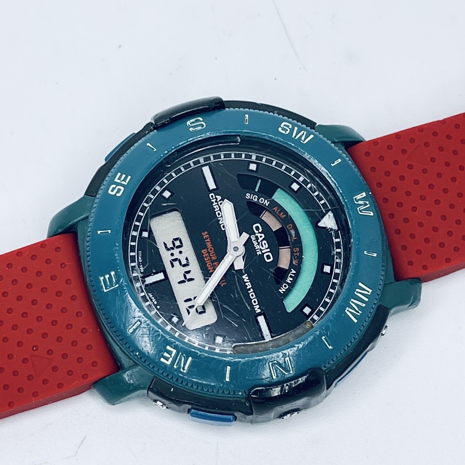 CASIO Overland Seymour Powell Design AW-900 Retro Vintage Digital Watch ...