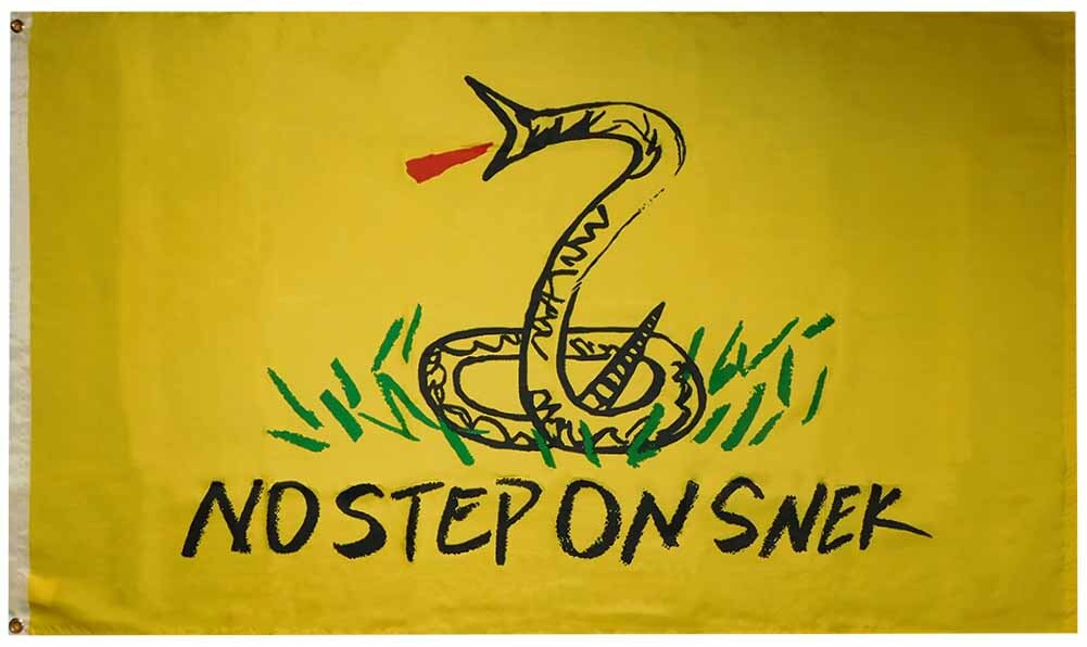 3x5FT Yellow No Step On Snek Flag Banner Gadsden Don't Tread Patriot ...