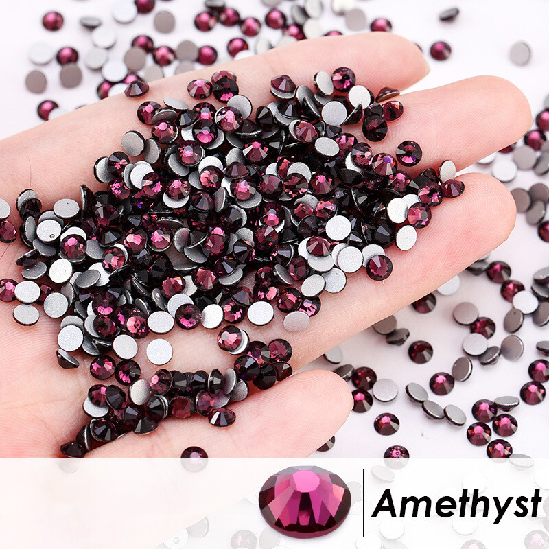 1440pcs 2mm DIY Beads Rhinestone Flat Back Bead Charm Rhinestones ...