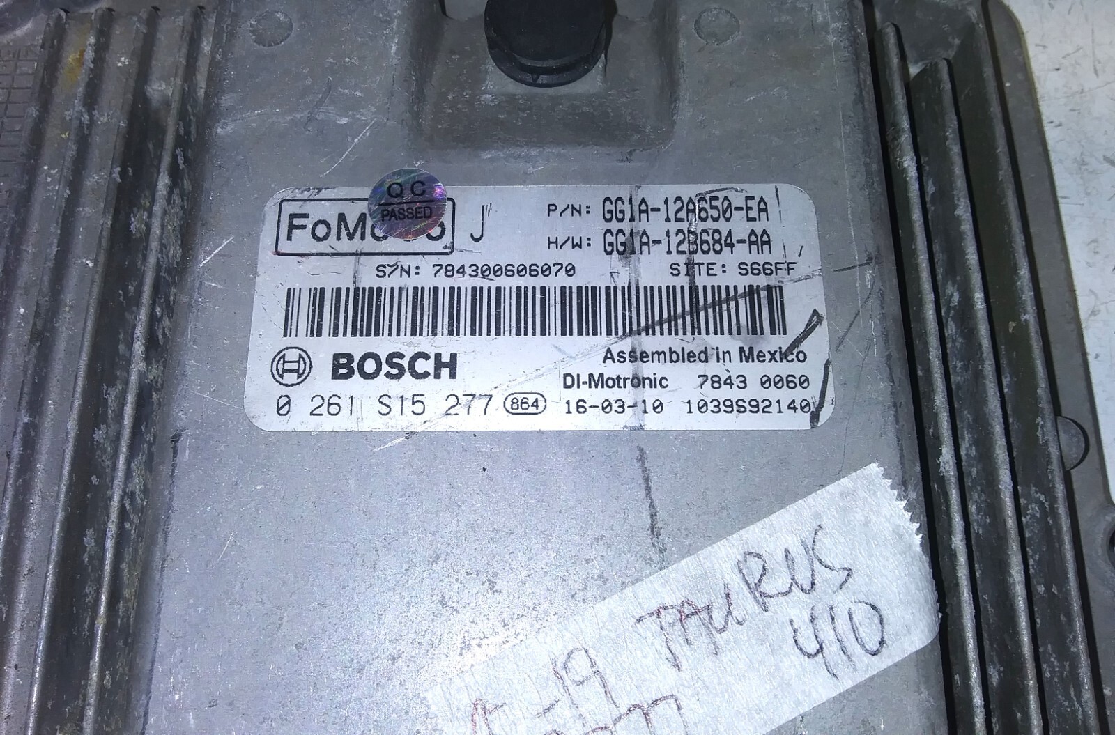 GG1A-12A650-EA ecm ecu computer 2015-2019 Ford Taurus **Tested** | eBay
