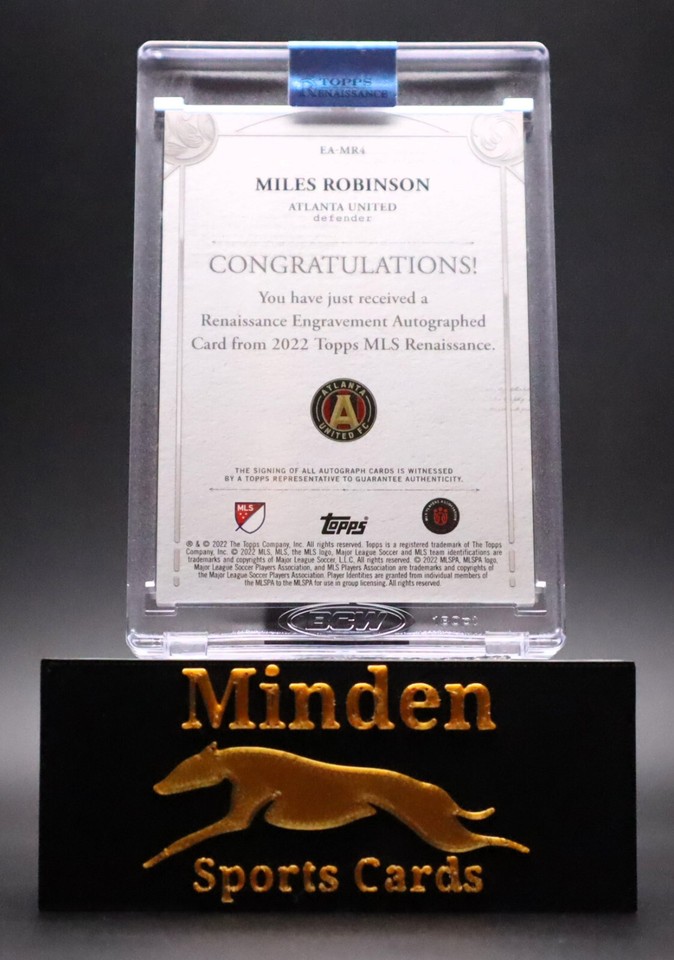 Miles Robinson - 2022 Topps Renaissance MLS #EA-MR4 #/20 - Atlanta ...