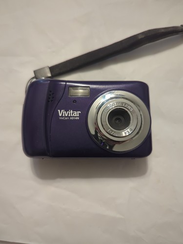 Vivitar ViviCam X014N Digital Camera Flip Screen Purple | eBay