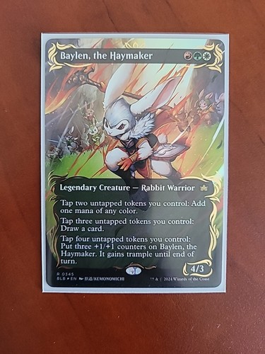 MTG Baylen, the Haymaker Raised Foil - Borderless NM Mint Bloomburrow ...