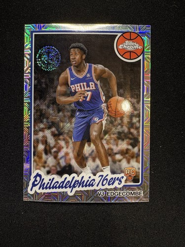 2025-26 Topps VJ Edgecombe 1980-81 Chrome Silver Pack Mojo RC Rookie TC-CE 76ers | eBay