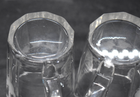 Pair of 19th Century Flint/Lead Glass Engraved Cups w/ Applied Handles ...