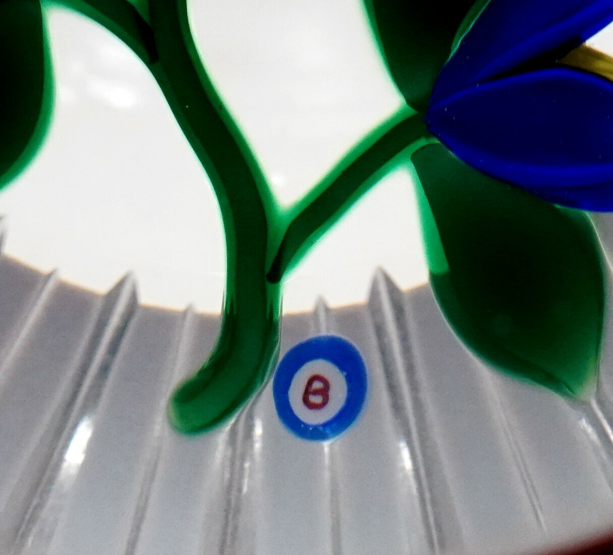 Robert Banford Blue Double Clematis with Buds Double Overlay Faceted ...