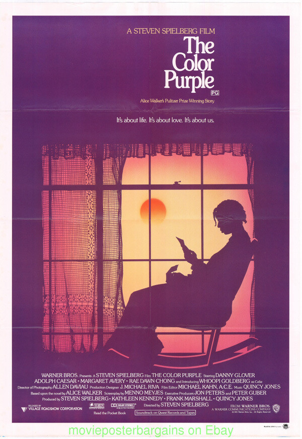 THE COLOR PURPLE MOVIE POSTER 27x40 Australian One Sheet OPRAH STEVEN ...