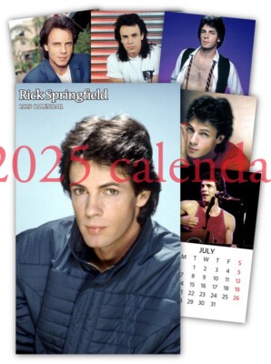 RICK SPRINGFIELD,12 MONTH 2025 PHOTO CALENDAR,SIZE 8 1/2in X 14in | eBay