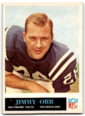 1965 Philadelphia Jimmy Orr Baltimore Colts #9 | eBay