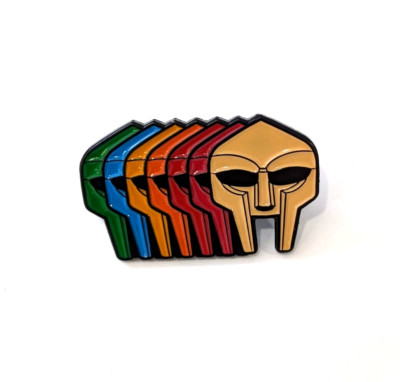MF DOOM MASK RAINBOW Enamel Lapel Brooch Pin Daniel Dumile super ...