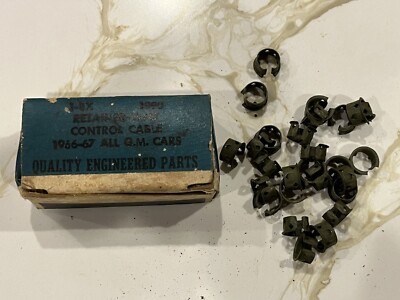 Lot of 25 NOS 1966-1967 All GM Cars - Retainer Vent Control Cable Clips ...