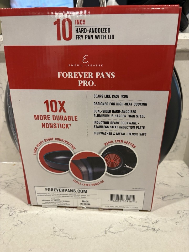 Emeril Lagasse Forever Pans pro 10in Fry Pan With Lid | eBay