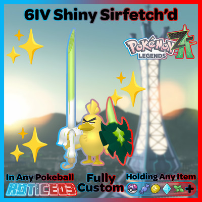 Shiny Sirfetchd 6IV Mega Dimension Pokemon Legends ZA Ready 🚀 Fast 🚀 | eBay