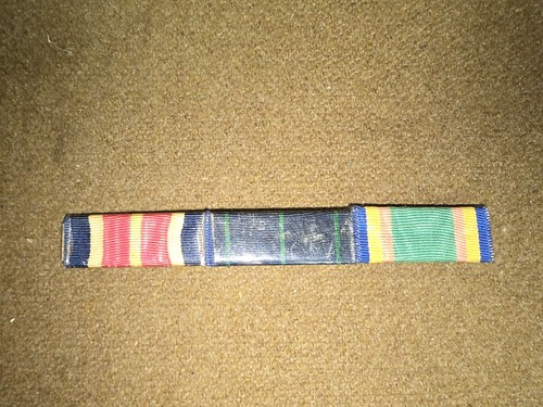 WWII US Navy Ribbon Bar with 3 Ribbons PINBACK | eBay
