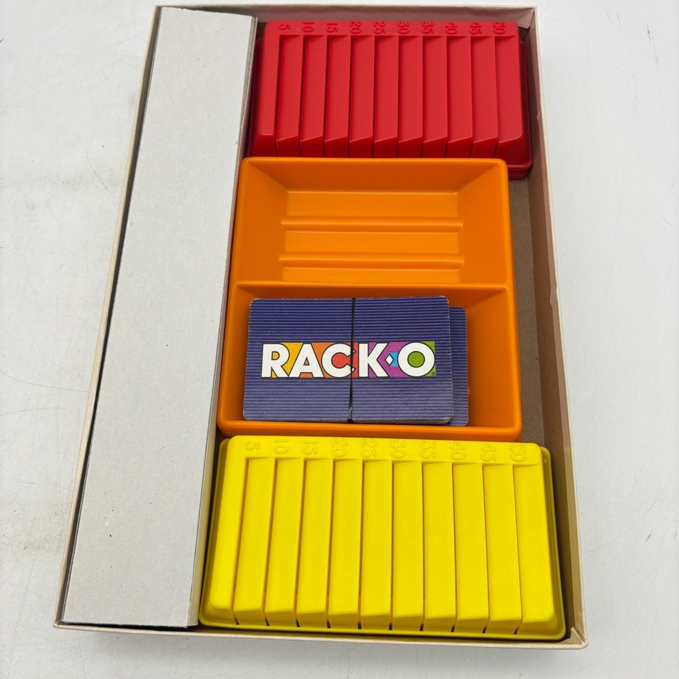 VINTAGE Rack O Card Game COMPLETE Milton Bradley 1988 Racko Numbers | eBay