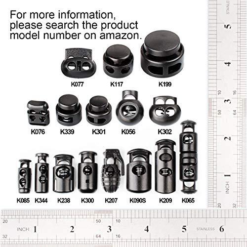 Plastic Cord Locks End Spring Stop Toggle Stoppers Multicolour 50pcs ...