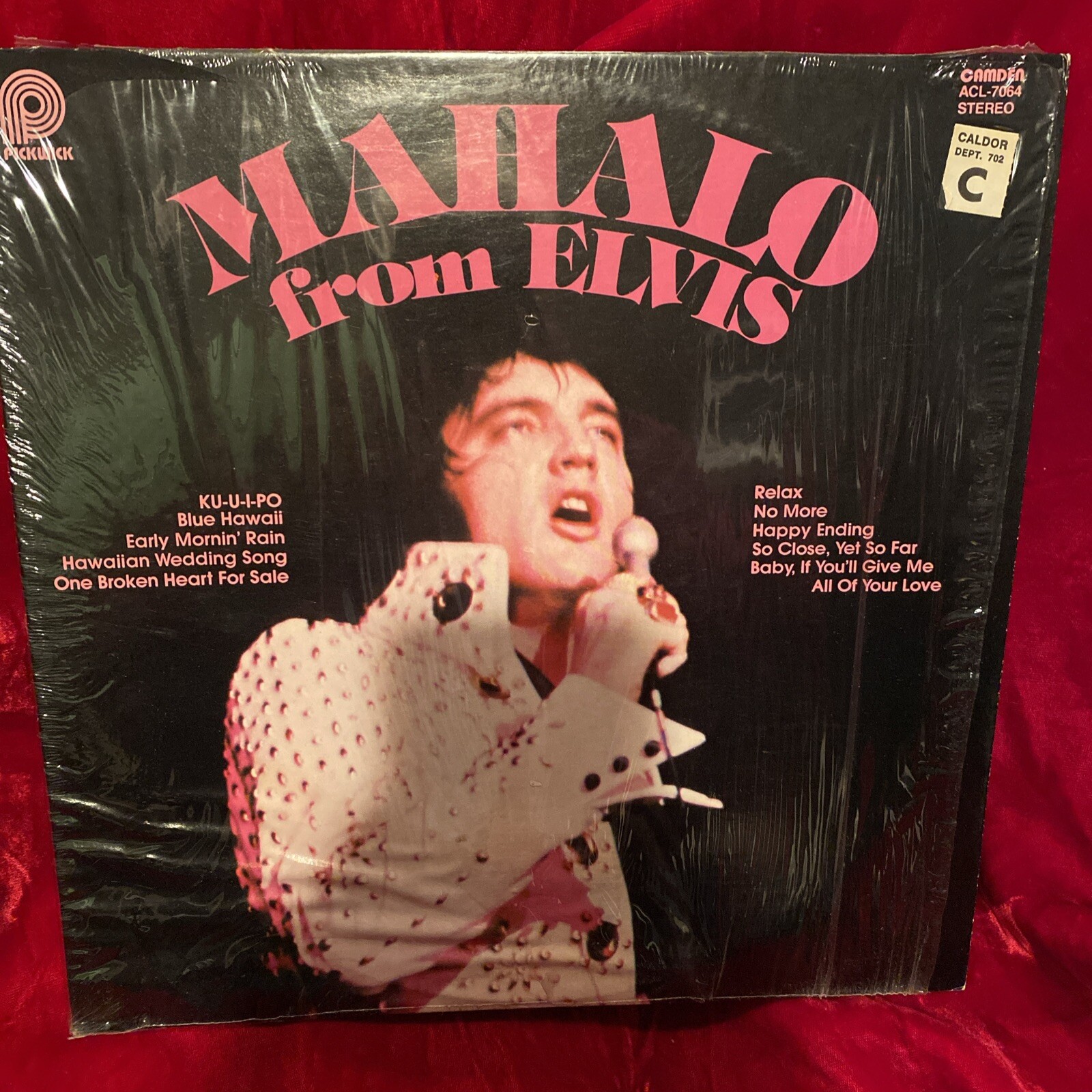 Elvis- Mahalo from- LP-Blue Hawaii, Wedding Song-EX Vinyl- In Shrink | eBay