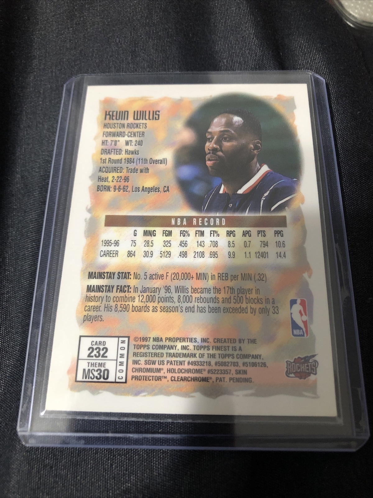 1996-97 Topps Finest - Common - Bronze Kevin Willis #232 Refractor for ...