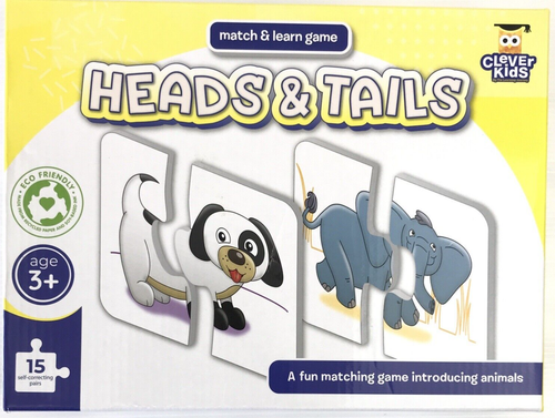 Heads & Tails Matching Games (15 Pairs) For 3+Years Old Kids, Brand NEW ...
