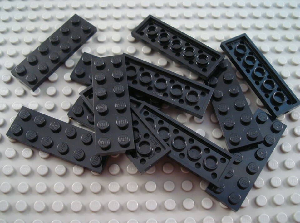 LEGO Lot of 12 Black 2x6 Flat Building Plate Pieces | eBay
