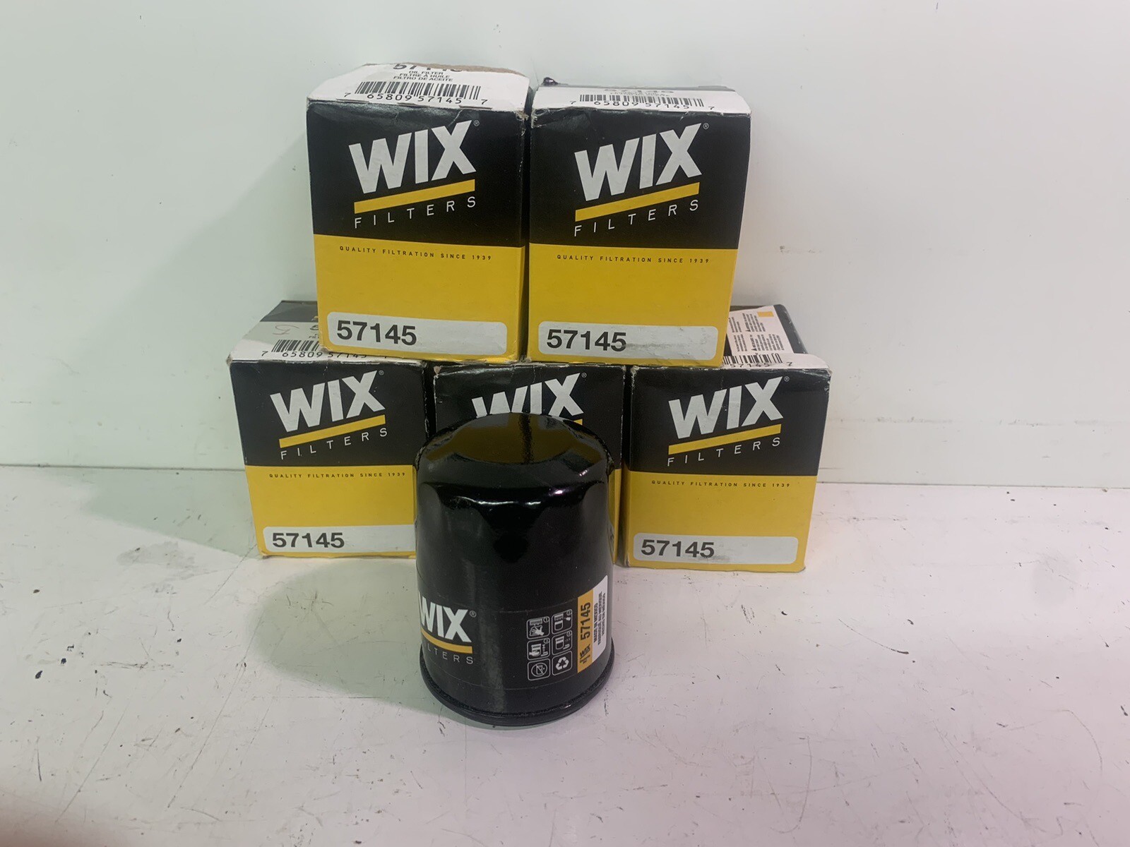 WIX 57145 ENGINE OIL FILTERS. LOT OF FIVE(5) FILTERS. BRAND NEW!!! | eBay