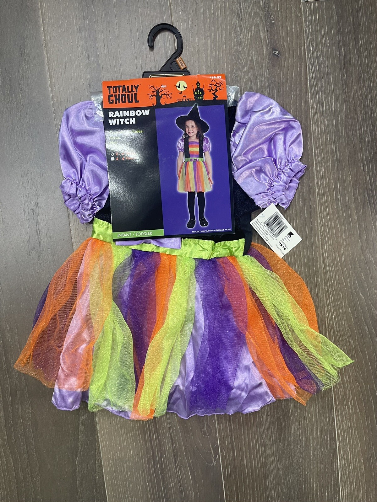 Totally Ghoul Rainbow Witch Child Costume. Nwt 2-4 Years Old | eBay
