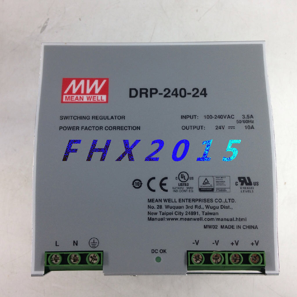 MW rail mounted power supply DRP-240-24 240W 24V10A | eBay