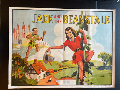 Jack and the Beanstalk Poster (1930s) - Original Theatre Poster 30.25 ...